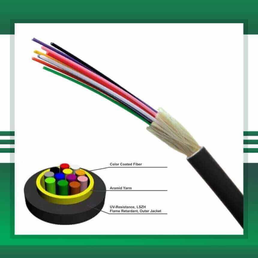 best 8 core fiber optic cable multimode om2 indoor outdoor