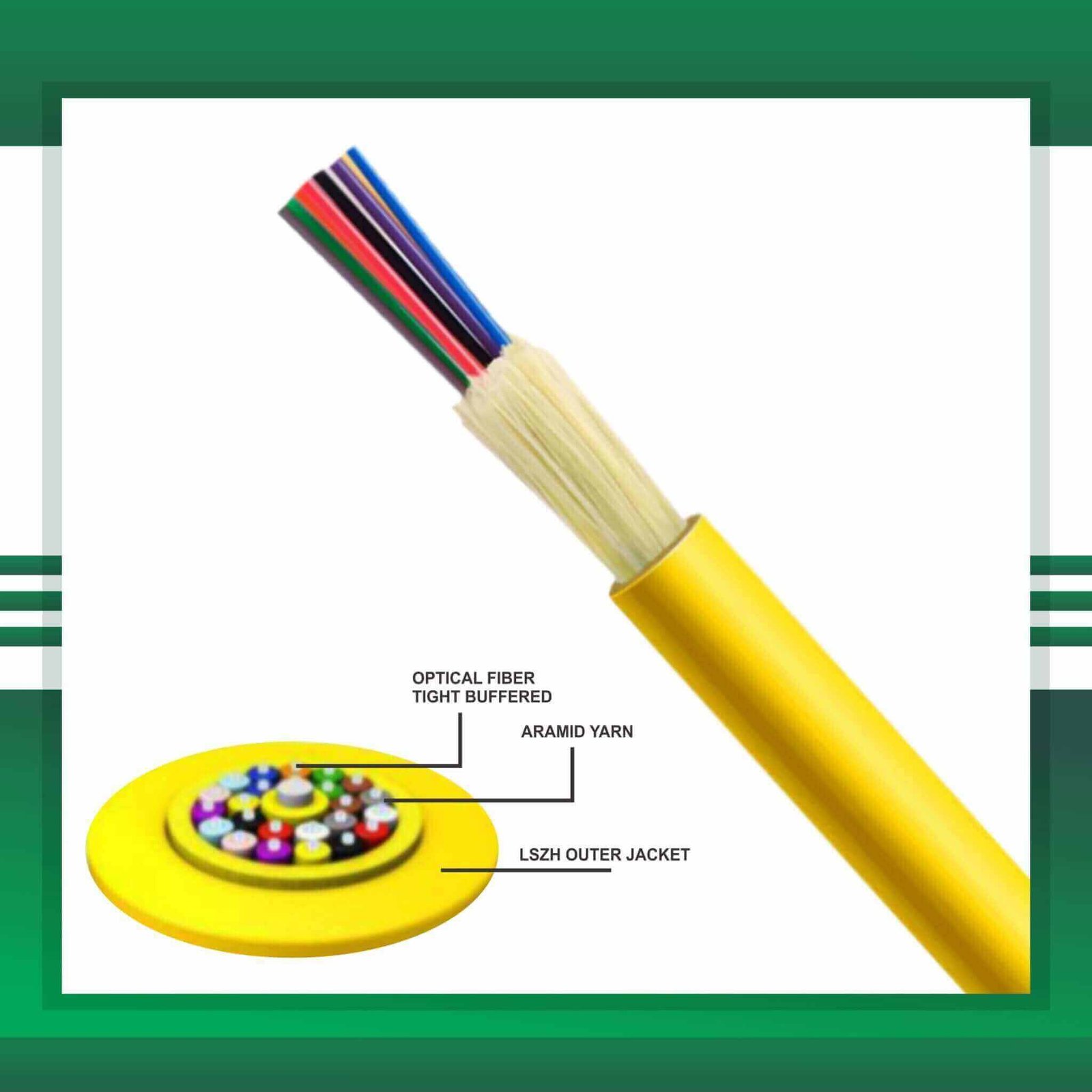 best 12 core fiber optic cable G652D Multi Core Single mode