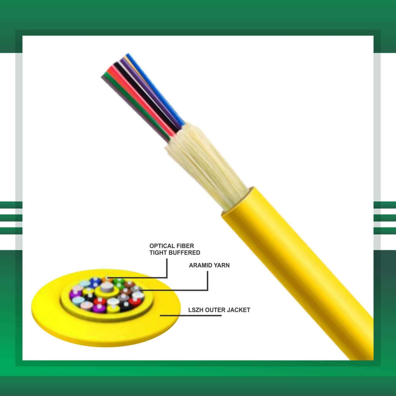 best 6 core multi core single mode fiber optic cable LSZH