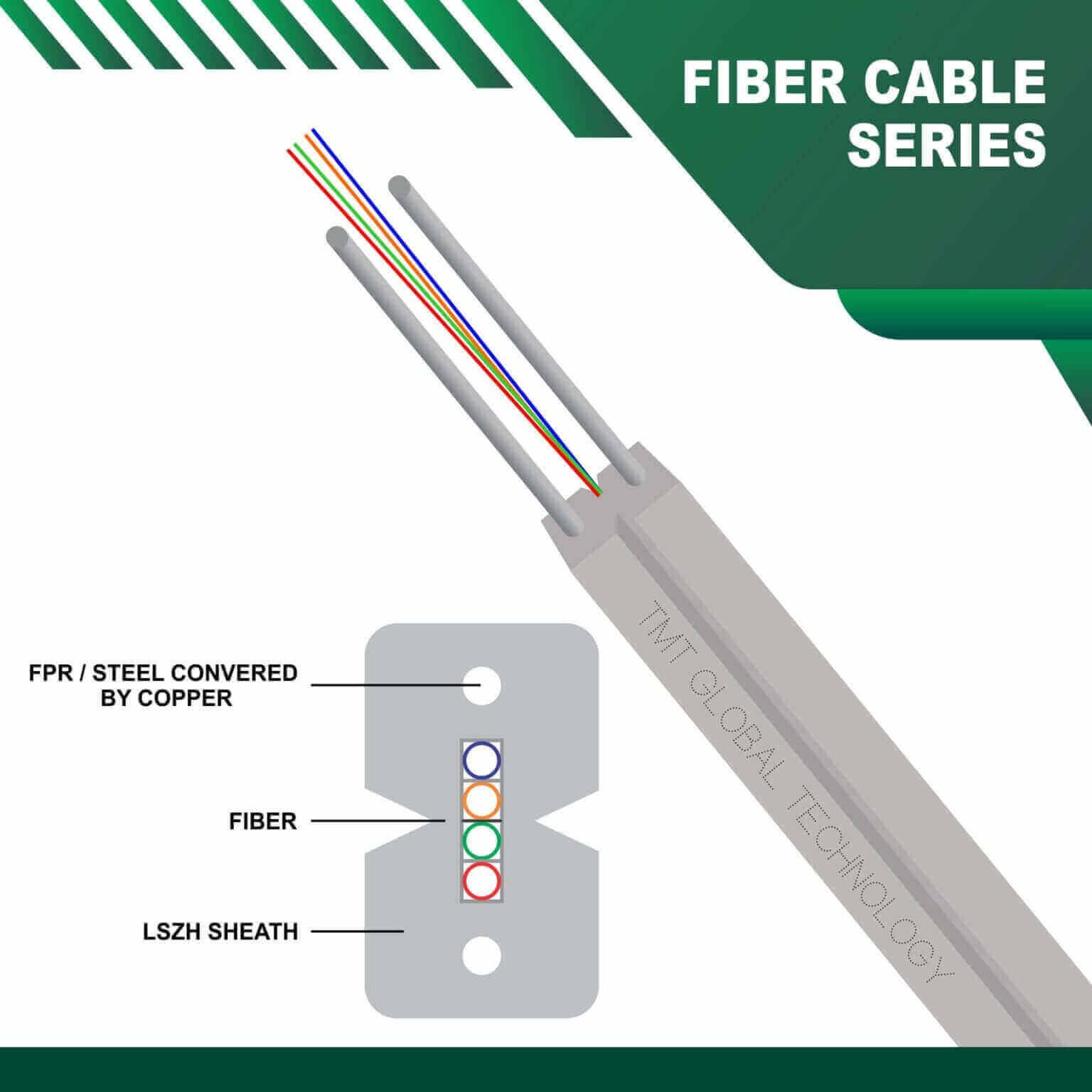 best 4 core ftth cable fiber optic Single mode outdoor