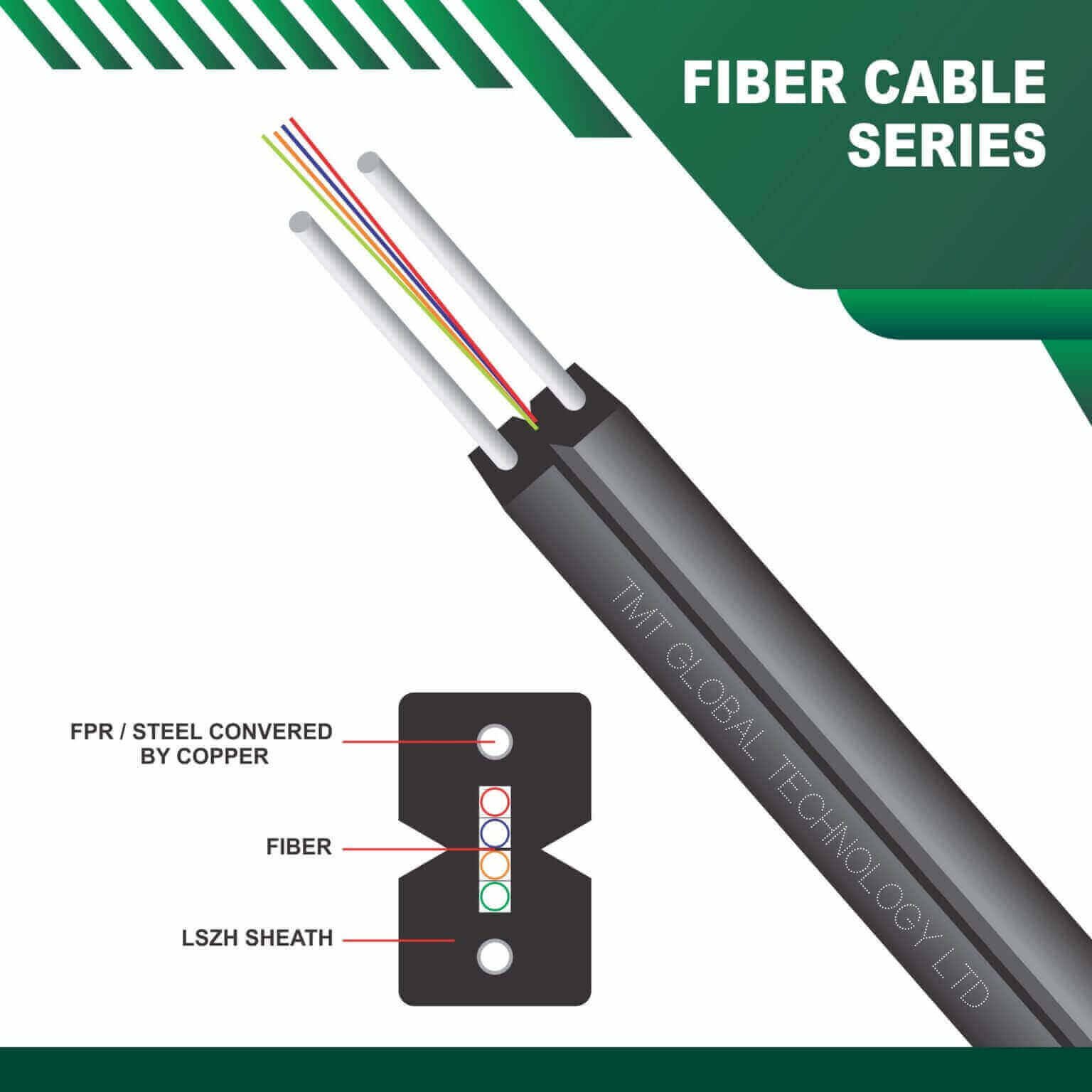 best 4 core ftth cable fiber optic Single mode outdoor
