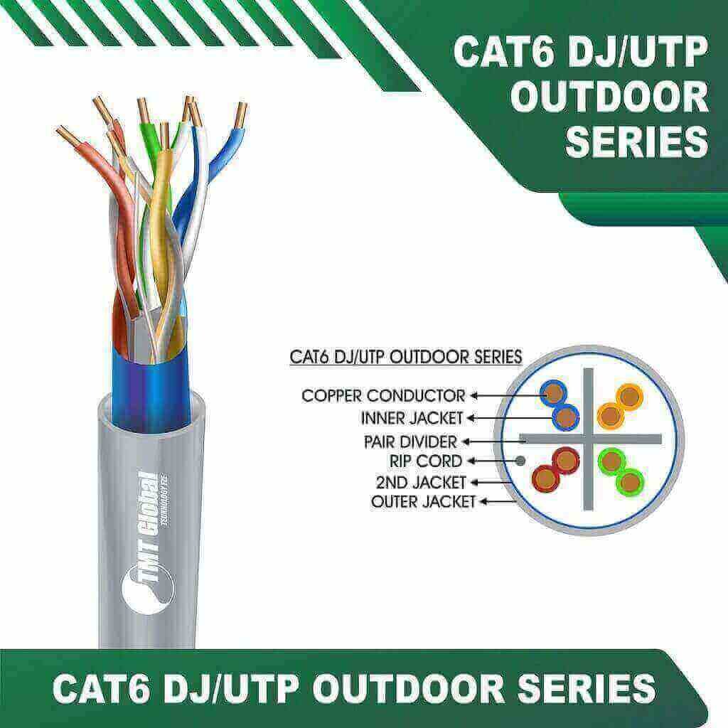best cat6 cable 305 meter 23 awg 4 twisted pair UTP Solid